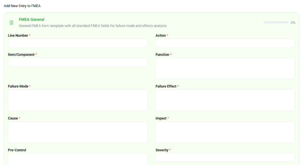 Failure Mode and Effects Analysis (FMEA) | DataReality Docs